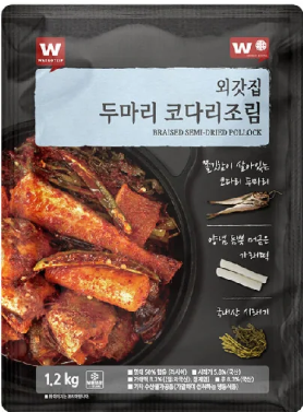 (Best Before : 3 Jul) Braised Semi-dried Pollack 외갓집 두마리 코다리조림 (1.2kg ...
