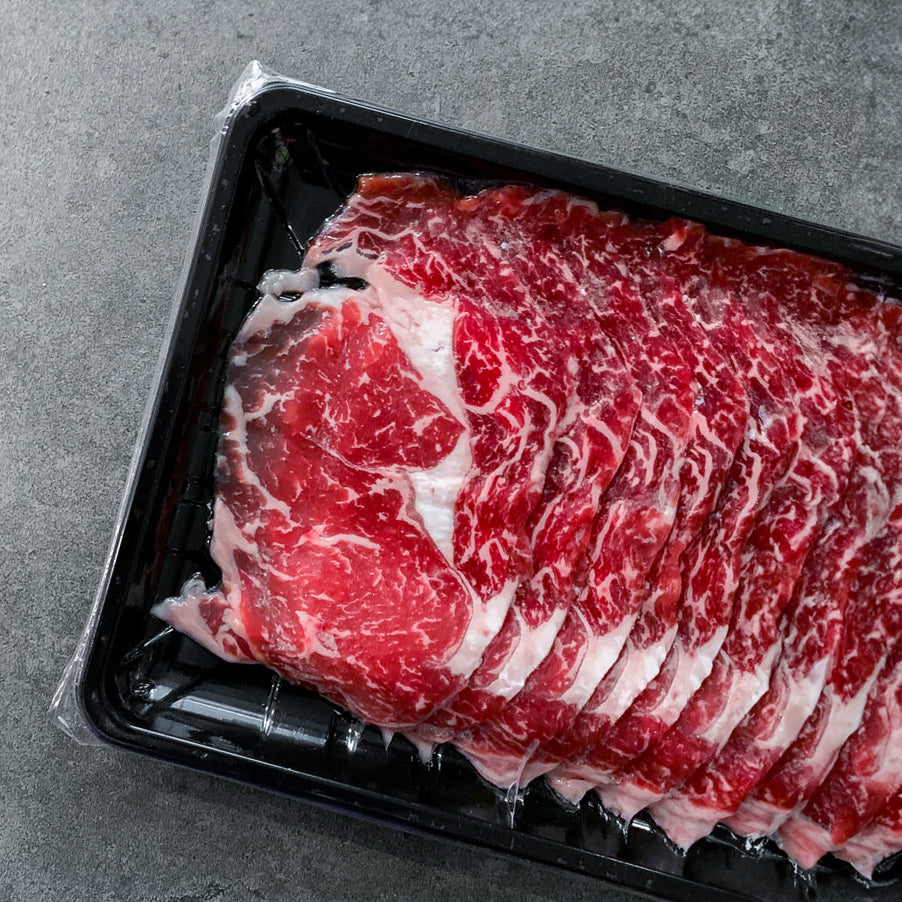 [Seoul Recipe] Sliced Rib Eye Beef (Frozen) 프리미엄 꽃등심 슬라이스 (냉동) (300g ...